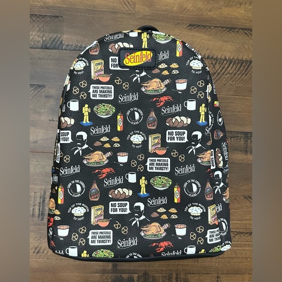 Funko | Bags | Funko Seinfeld Mini Backpack Purse Quotes No Soup For ...